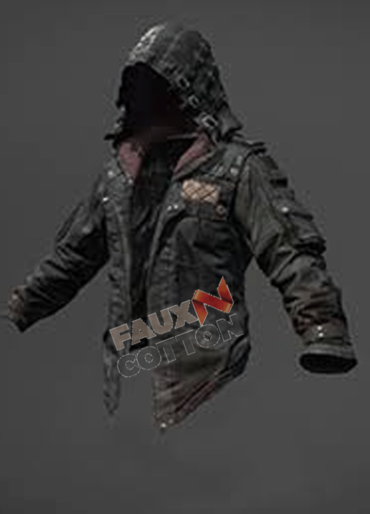 Buy Pubg Black Jacket | Pubg Leather Hoodie Black