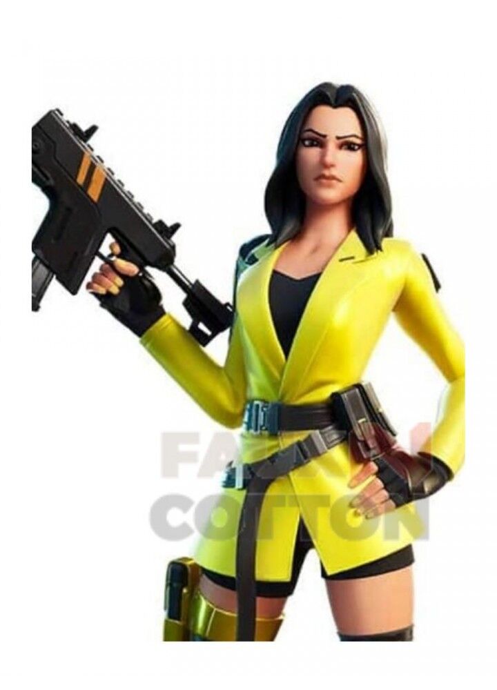 Fortnite Yellow Leather Jacket | Yellow Bundle Pack Jacket