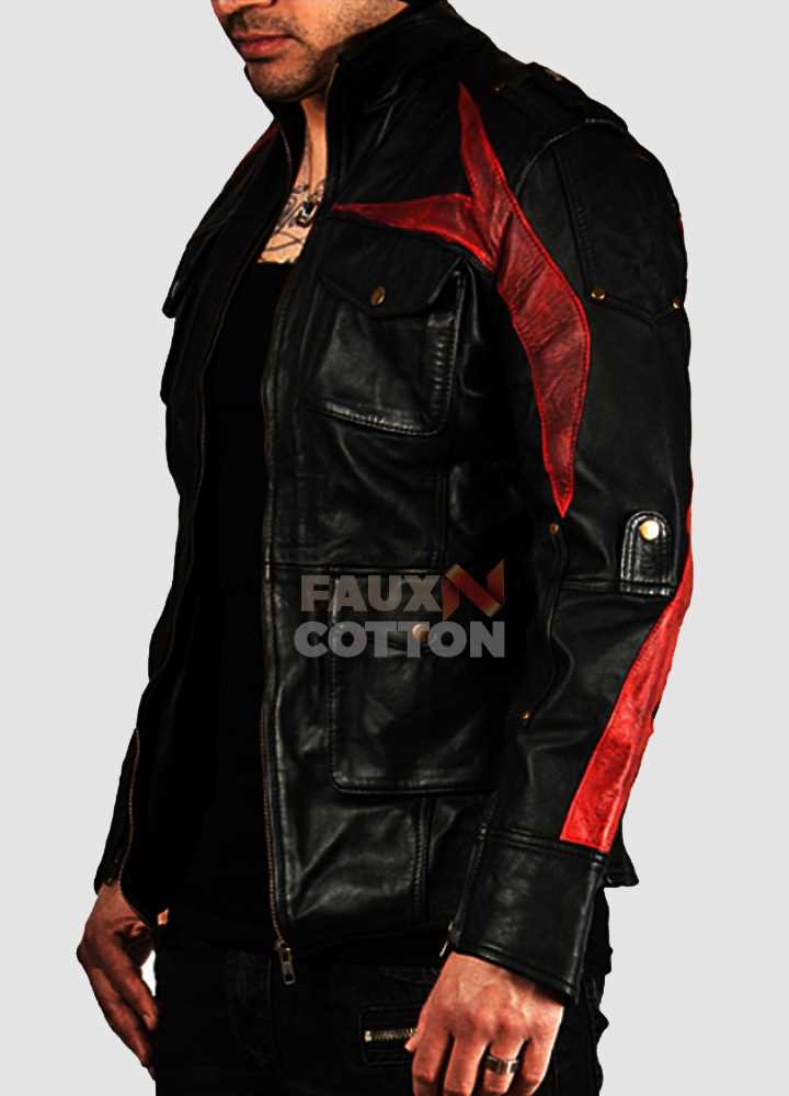 Prototype 2 James Heller Sgt Leather Jacket Costume For Men