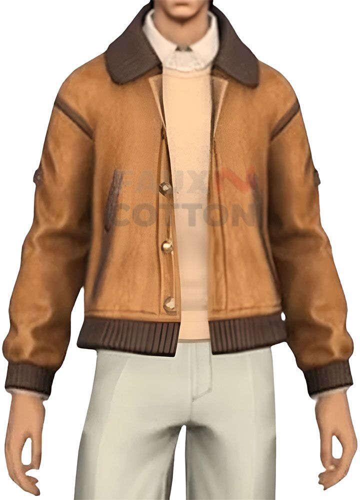 Final Fantasy XIV Jacket | FFXIV Brown Varsity Jacket