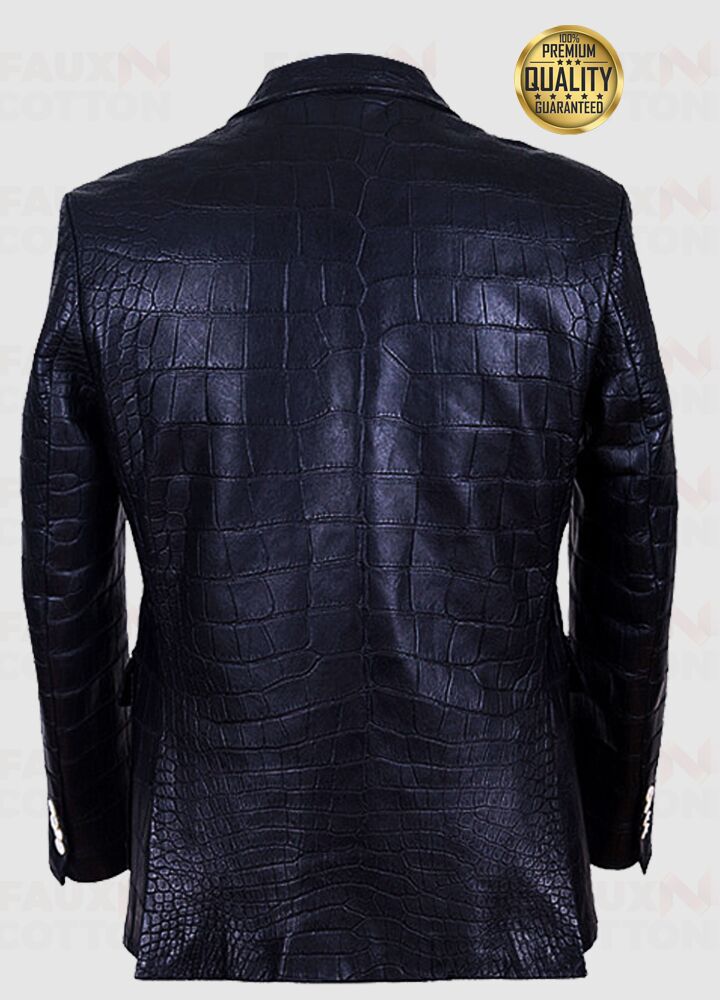 Alligator Skin Leather Jacket | Crocodile Leather Jacket