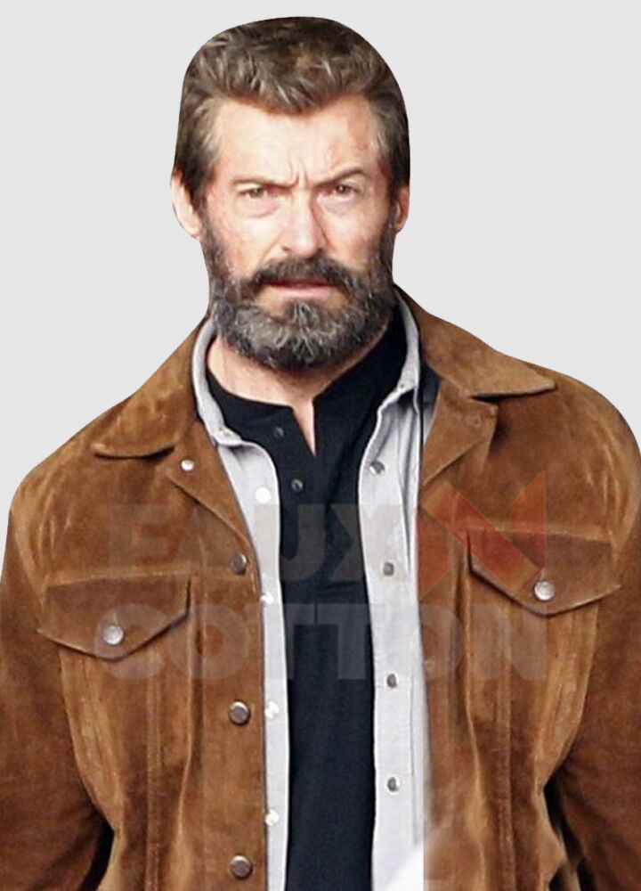 Wolverine Logan Brown Leather Jacket | Hugh Jackman Jacket